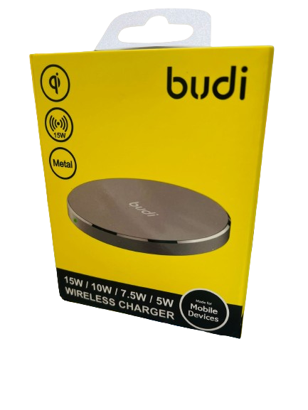 Budi Fast Wireless Charger 15W (Metal) – TechnoPC